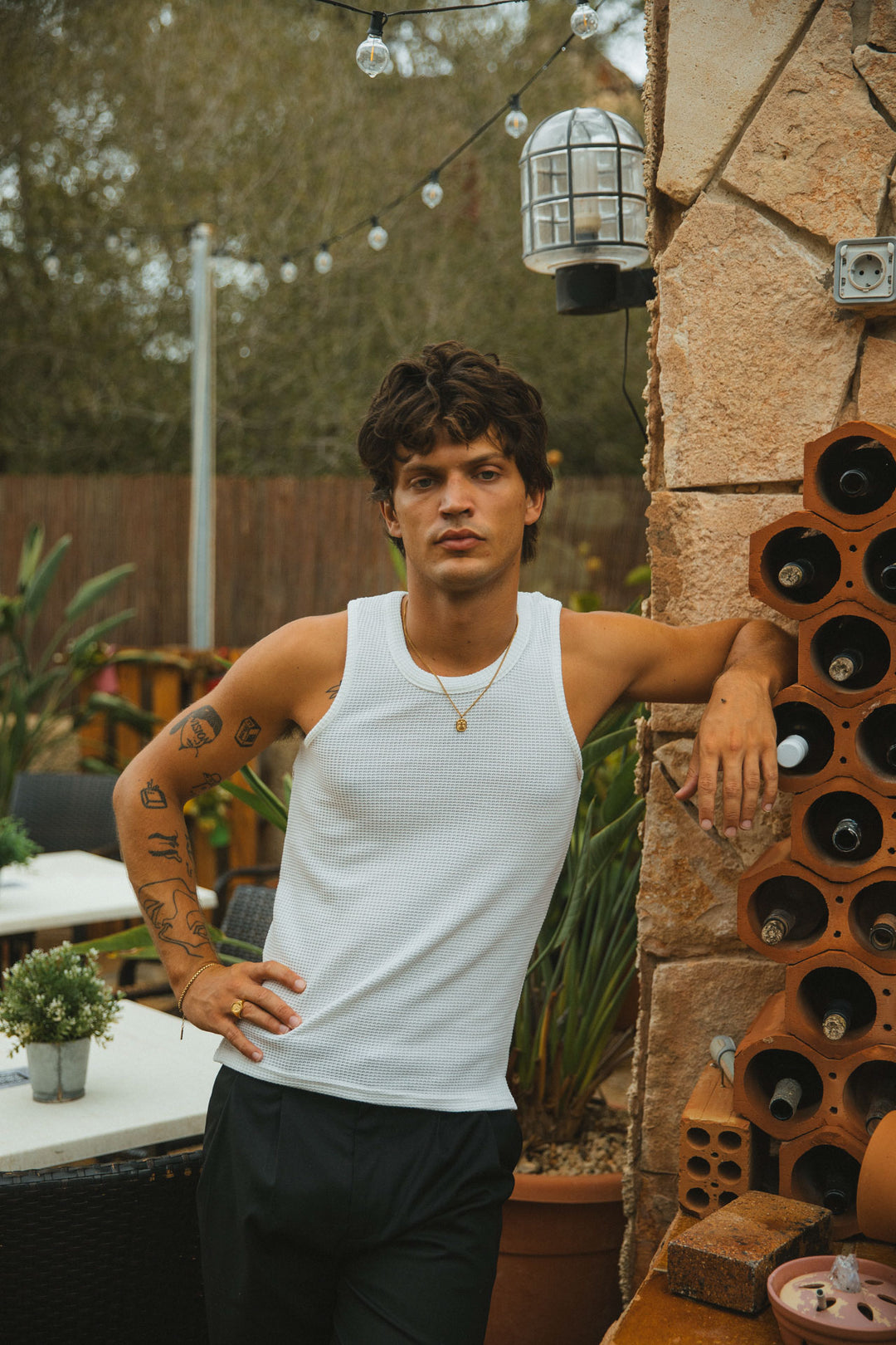 Andersen White Tank Top | 33mm - Inspired by Nostalgia